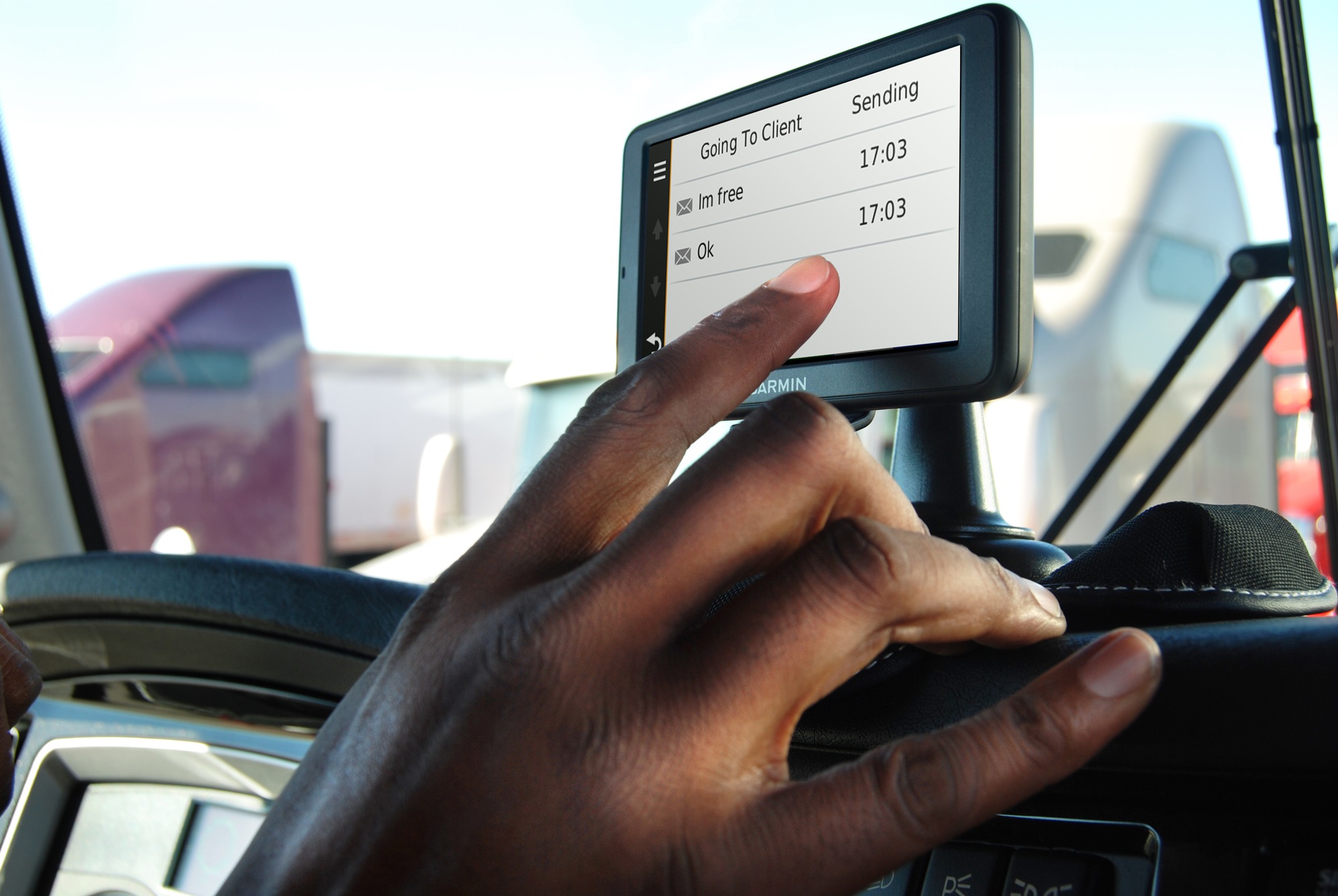 Text communication with drivers - Frotcom